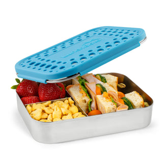 LunchBots Trio Stainless Steel 3 Compartment Bento Box