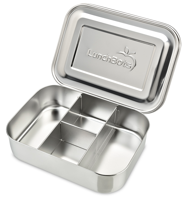 LunchBots Protein Packer Stainless Steel Bento Box