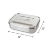 LunchBots Trio Stainless Steel 3 Compartment Bento Box