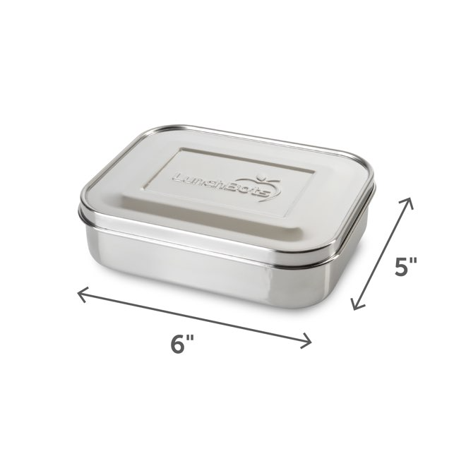 LunchBots Trio Stainless Steel 3 Compartment Bento Box